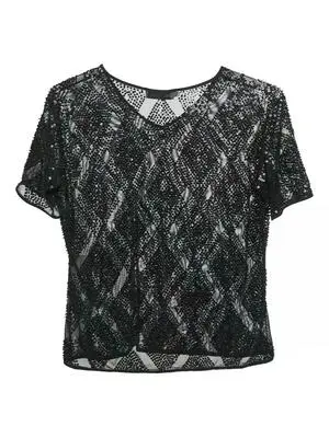 Valentino Garavani Sequin-detailed Mesh Top