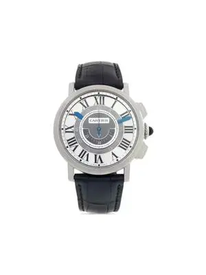 CARTIER Rotonde 42mm Chronograph Watch - Silver