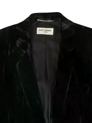 Saint Laurent Velvet Single-breasted Blazer