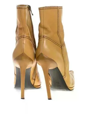 Casadei 105mm Leather Ankle Boots