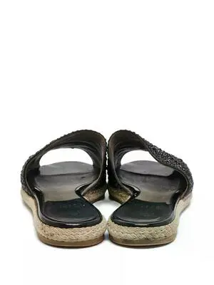 GINA Crystal-embellished Flat Sandals