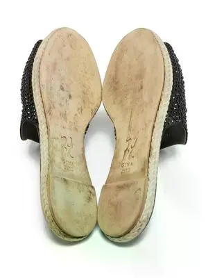 GINA Crystal-embellished Flat Sandals