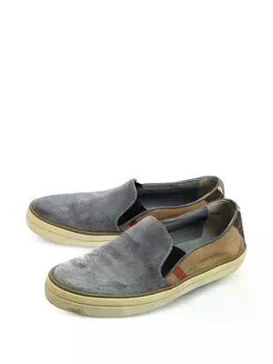 Burberry Suede Slip-on Sneakers