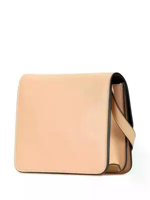Fendi Leather Crystal Fab Crossbody Bag - Brown