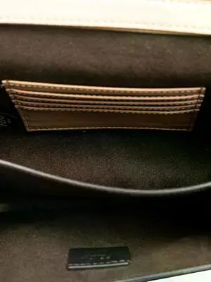 Fendi Leather Crystal Fab Crossbody Bag - Brown