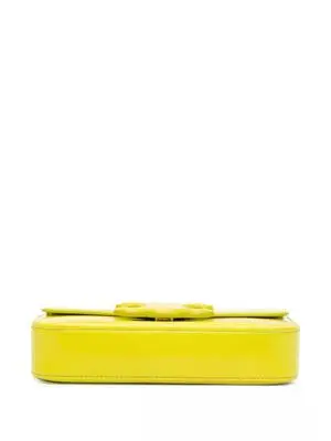 Celine 2022 Triomphe Calfskin Cuir Chain Shoulder Bag - Yellow