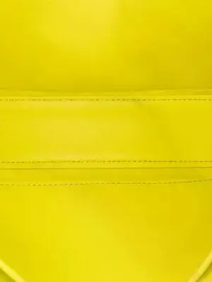 Celine 2022 Triomphe Calfskin Cuir Chain Shoulder Bag - Yellow