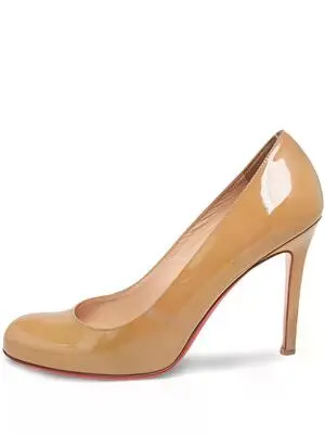 CHRISTIAN LOUBOUTIN 100mm Patent Leather Pumps - Neutrals