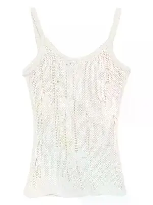 Gianfranco Ferre 2000s Open-knit Tank Top