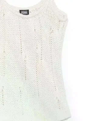 Gianfranco Ferre 2000s Open-knit Tank Top