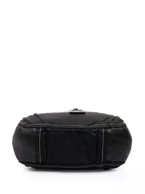 Prada Leather And Tessuto Shoulder Bag