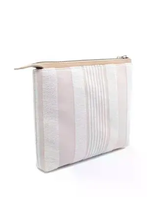 Givenchy 2010s Logo Striped Clutch Bag