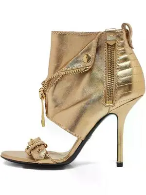 Moschino Gold High Heel Sandals For Women