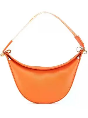 Loewe 2022 Small Leather Luna Hobo Bag - Orange