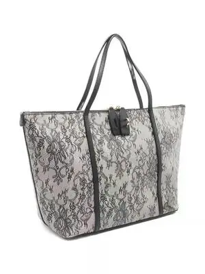 Dolce & Gabbana 2000s Lace Pattern Tote Bag