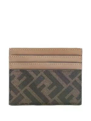 Fendi 2020s Zucca Card Holder - Brown