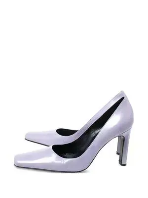 Casadei Leather Square-toe Pumps
