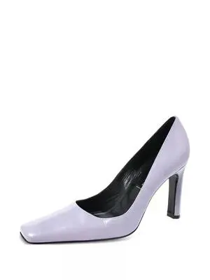 Casadei Leather Square-toe Pumps
