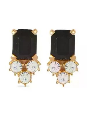 Nina Ricci 1980s Gold-tone Earrings - Black