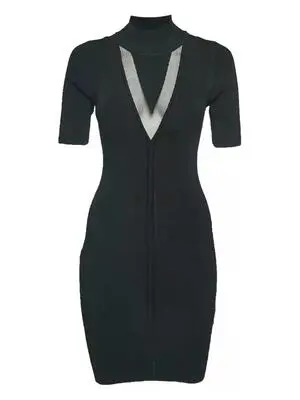 Cushnie Mock-neck Knit Bodycon Dress