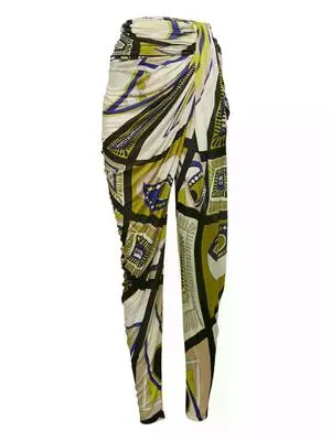 Emilio Pucci Printed Draped Trousers