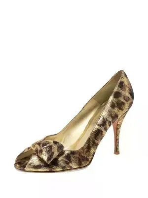 STUART WEITZMAN Leopard-print Heeled Pumps