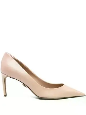 Dolce & Gabbana 80mm Pointed-toe Leather Pumps - Neutrals