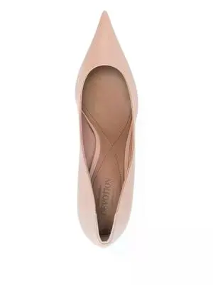 Dolce & Gabbana 80mm Pointed-toe Leather Pumps - Neutrals