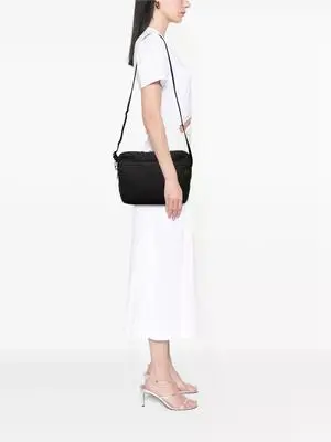 Fendi Zucchino Canvas Crossbody Bag - Black