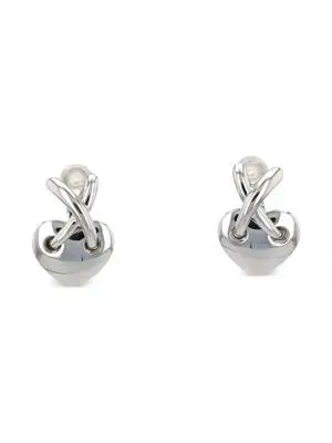 CHAUMET 18k White Gold Lien Clip-on Earrings