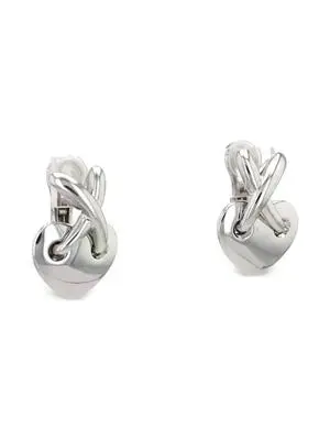 CHAUMET 18k White Gold Lien Clip-on Earrings