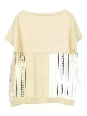 Hermès Colour-block Boat-neck Knitted Top
