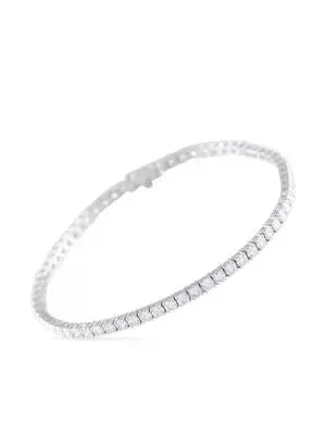 LB EXCLUSIVE 14k Gold Diamond Tennis Bracelet - White