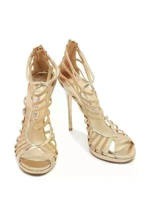 JIMMY CHOO 105mm Leather Sandals