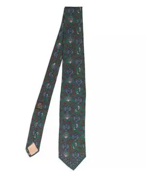 Karl Lagerfeld Paisley-print Tie - Green