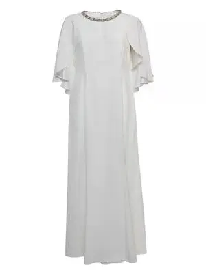 Jenny Packham Crystal-embellished Cape Dress