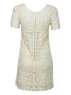Sea Short-sleeve Lace Dress