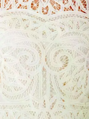 Sea Short-sleeve Lace Dress
