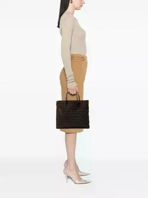 Fendi Zucchino Canvas Tote Bag - Brown