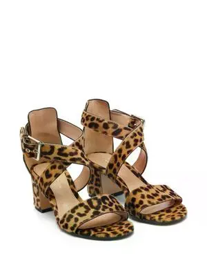 GIANVITO ROSSI 60mm Leopard-print Sandals