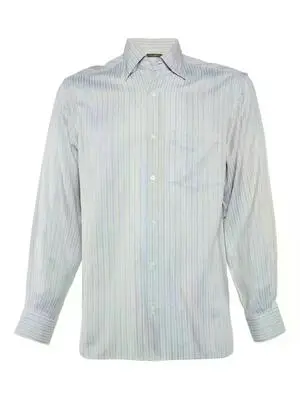 Ermenegildo Zegna Chest-pocket Striped Shirt