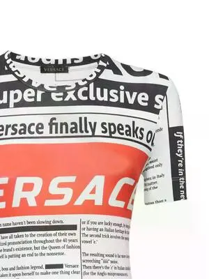 Versace Newspaper-print T-shirt