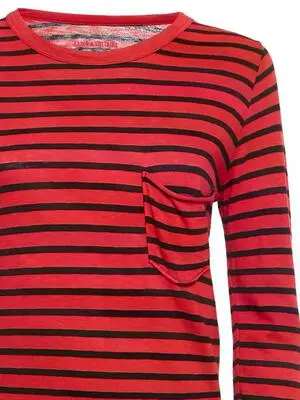 Zadig&Voltaire Striped Patch-pocket Top