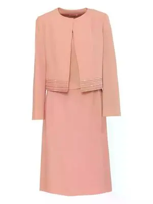 Gianfranco Ferre Cotton Three-piece Skirt Suit - Pink