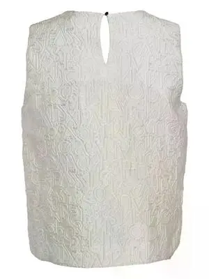 MARY KATRANTZOU Alphabet-jacquard Vest