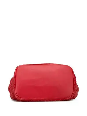 Bottega Veneta Nappa Intrecciato Bucket Bag - Red