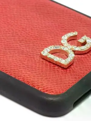 Dolce & Gabbana Leather Iphone X Case - Red