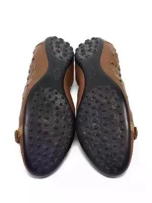 TOD'S Leather Ballet Flats - Brown