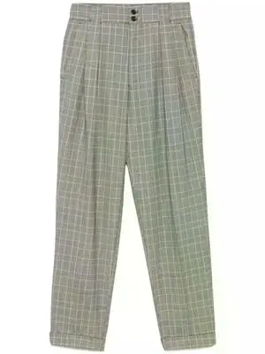 Versace 1980s Check-pattern Trousers