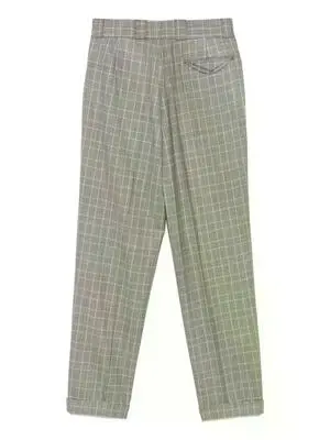 Versace 1980s Check-pattern Trousers